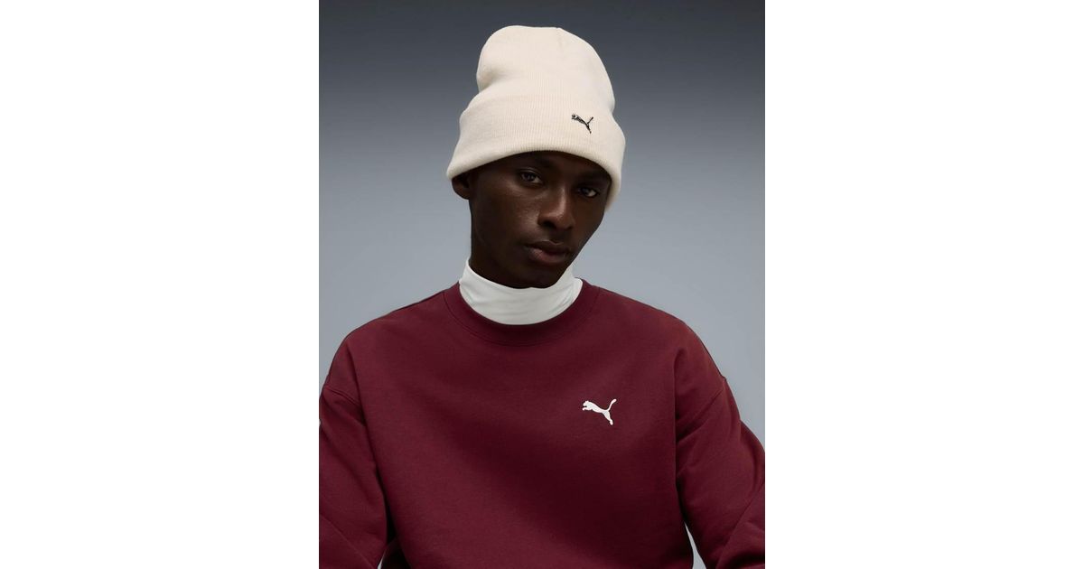 PUMA Metal Cat High Crown Beanie in Red | Lyst UK