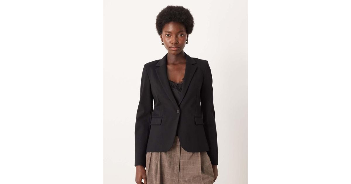 Mango Paloma Tailored Blazer in Black | Lyst UK