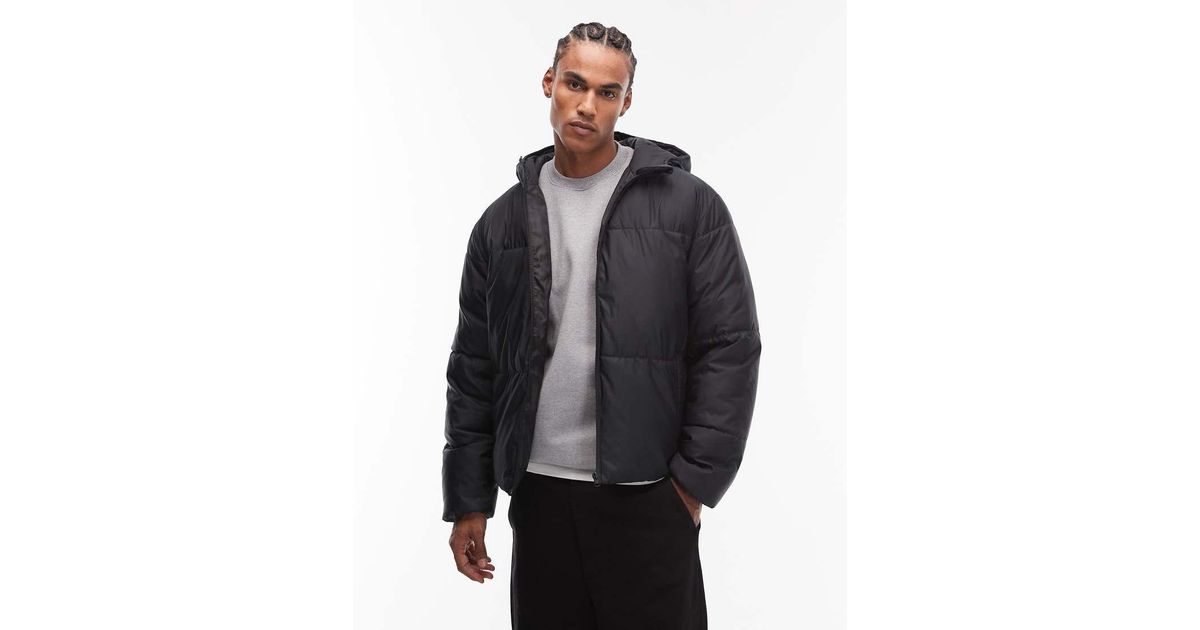 ASOS Peakmaxtm Puffer Jacket in Grey for Men | Lyst UK