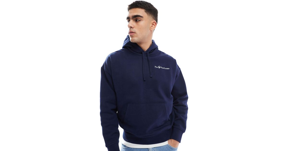 Polo Ralph Lauren Script Player Logo Relaxed Oversized Heavyweight ...