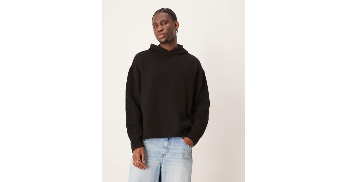 ASOS Oversized Boxy Hoodie in Black for Men | Lyst