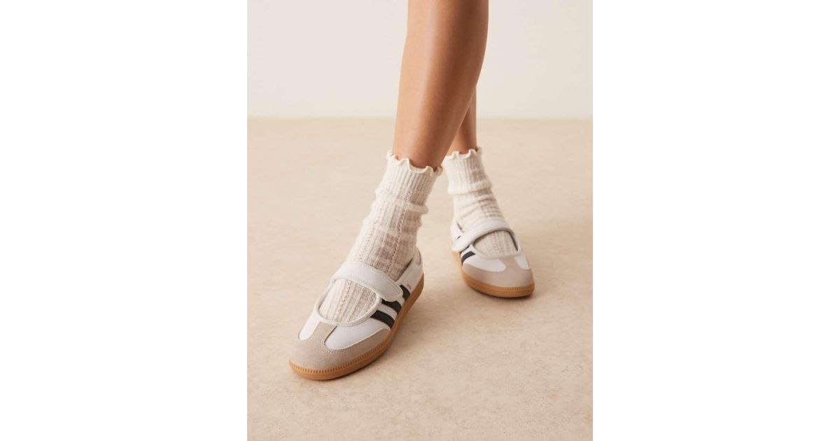 adidas Originals Samba Mary Jane in Natural | Lyst UK