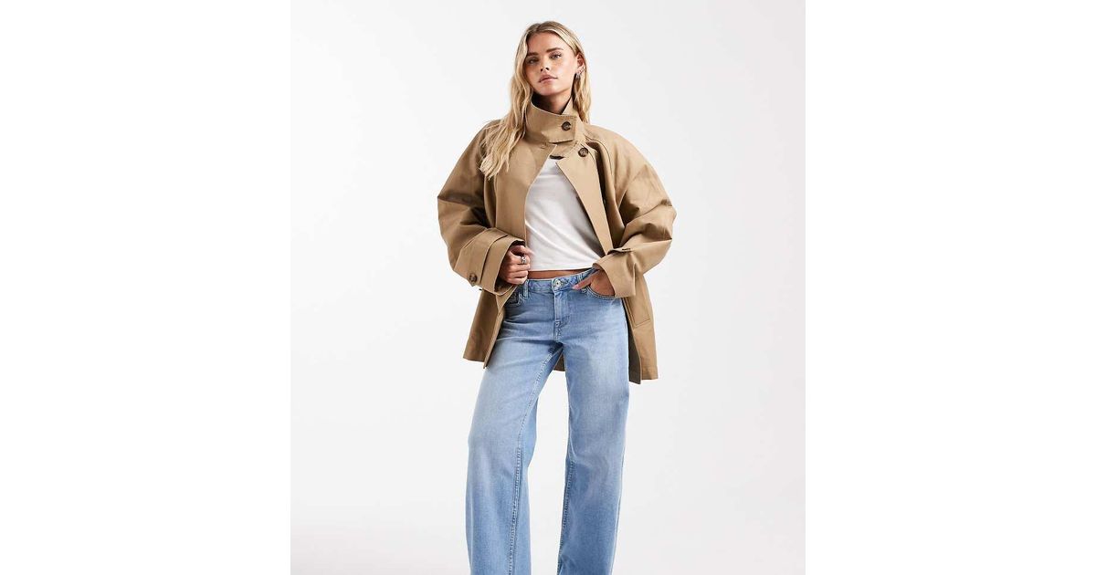 Only Petite Judy Low Rise Wide Leg Jeans in Blue | Lyst UK