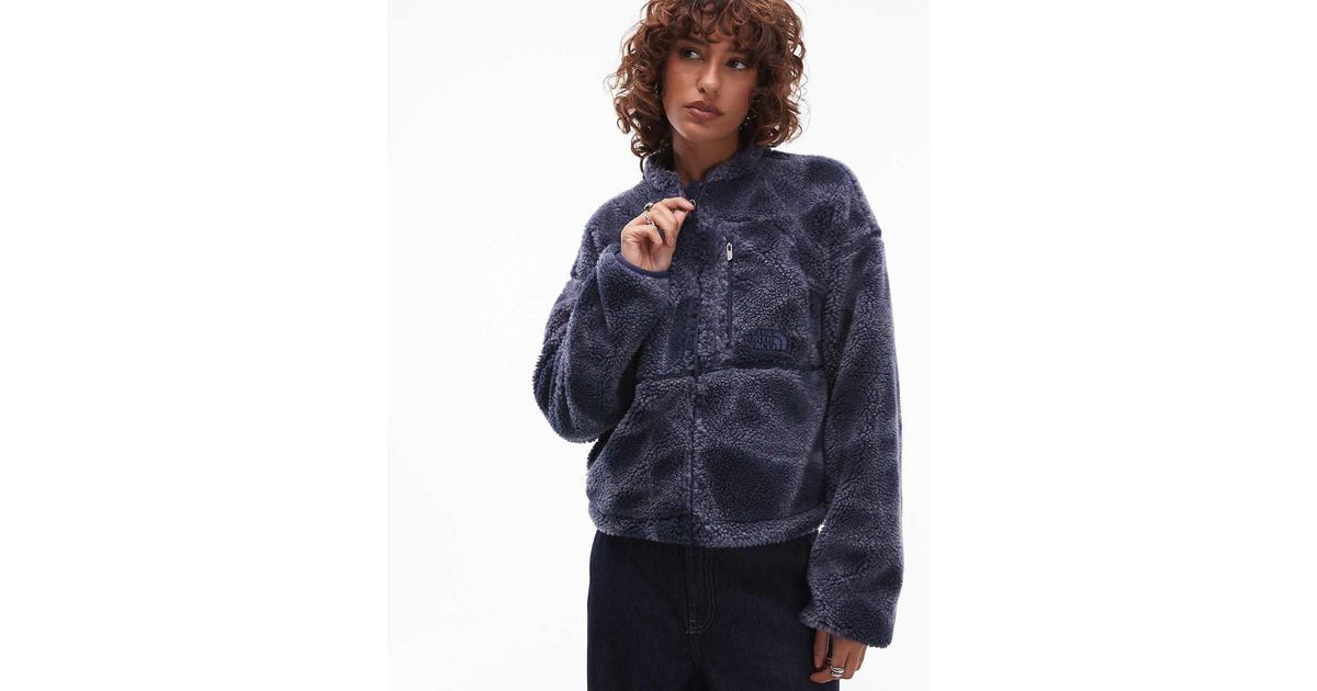 The North Face Extreme Pile Full Zip Borg Fleece Jacket in Blue | Lyst UK