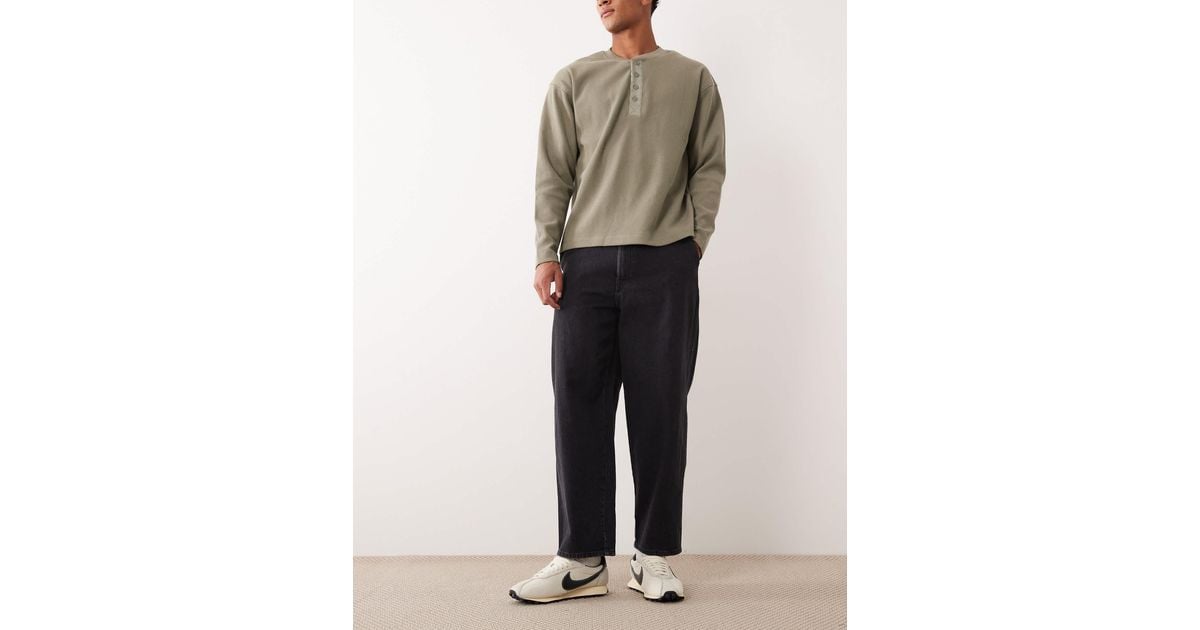 Jack & Jones Dan Barrel Jeans in Black for Men | Lyst