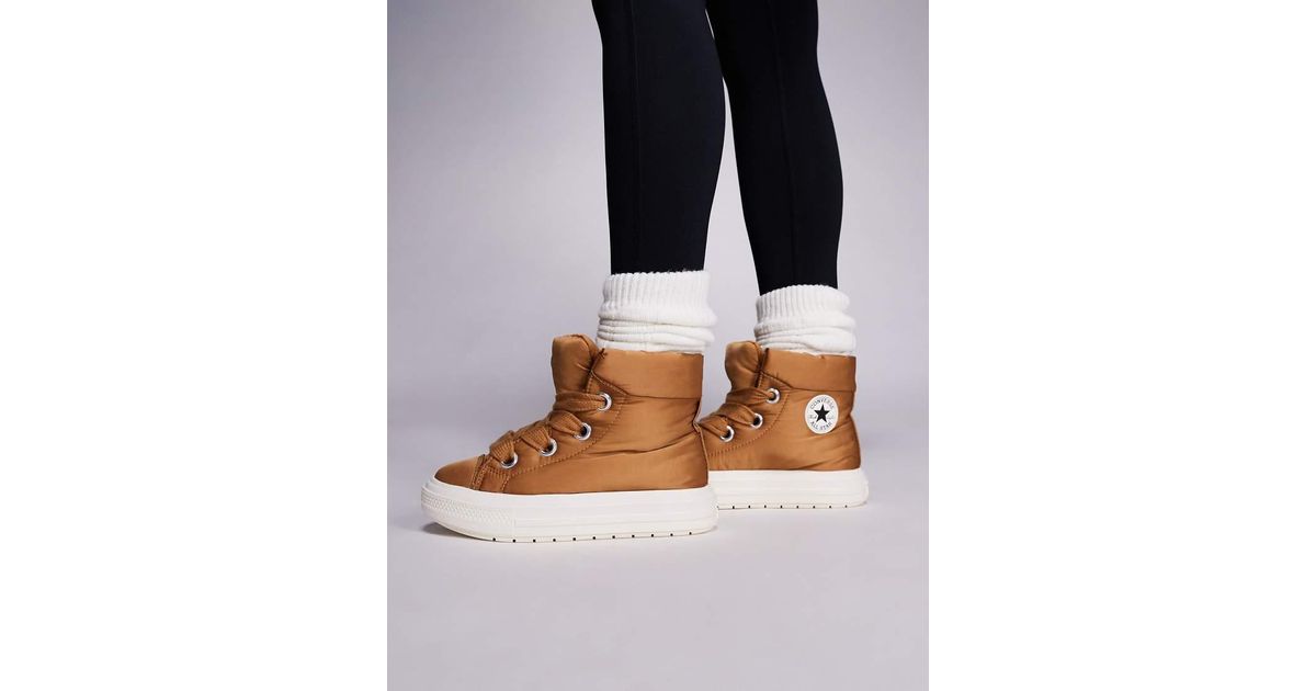 Converse Chuck Taylor All Star Elements Boots in Brown | Lyst UK
