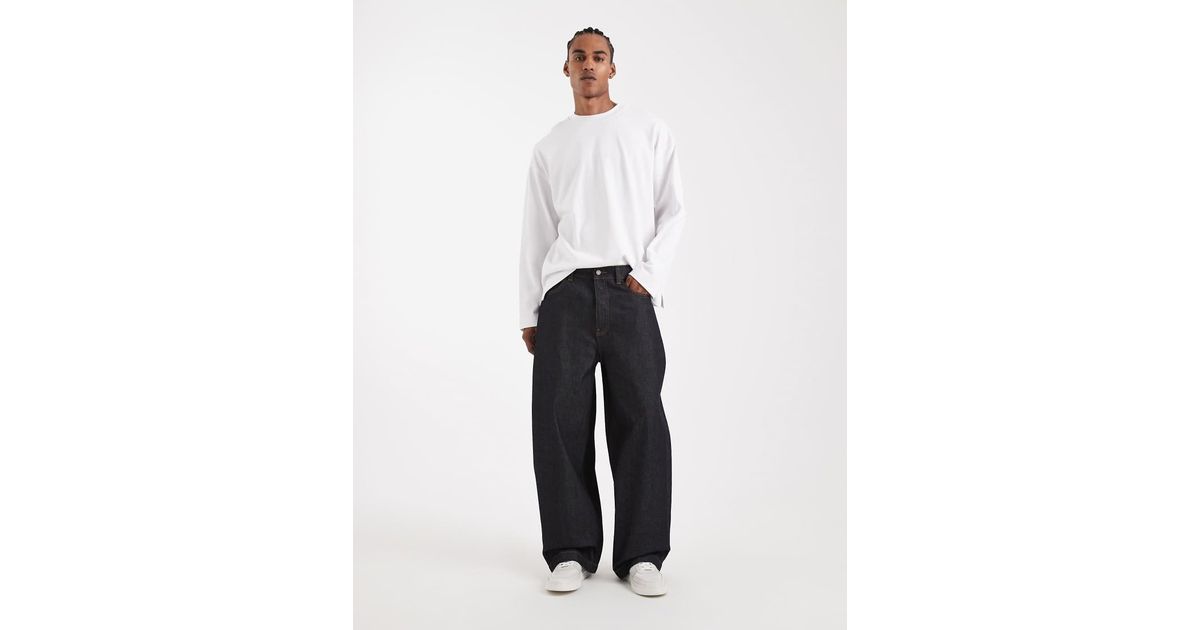 ASOS Circular Design Collection Heavyweight Barrel Fit Jeans in White ...