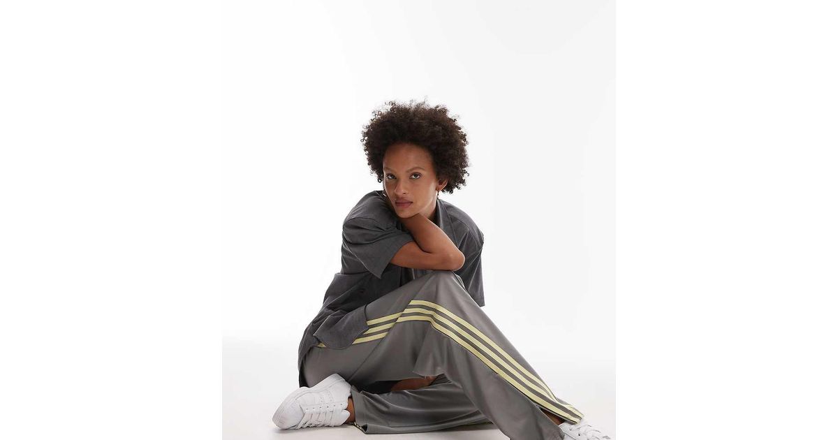 adidas Originals X Asos Firebird Loose Track Pants in White | Lyst UK