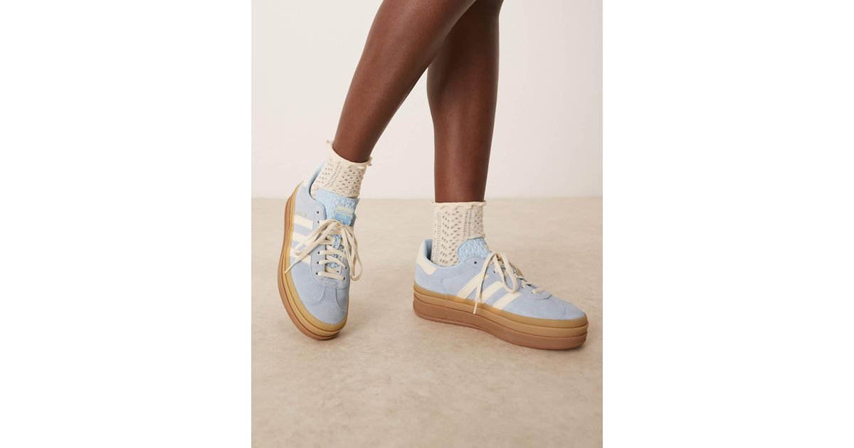 adidas Originals Gazelle Bold Sneakers in Blue | Lyst