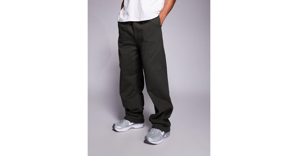 ASOS Premium Heavyweight Wide Leg Trackies in Black for Men | Lyst UK