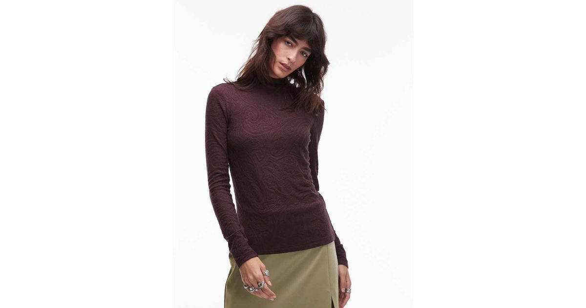 & Other Stories Jersey Second Skin Long Sleeve Top in Purple | Lyst UK