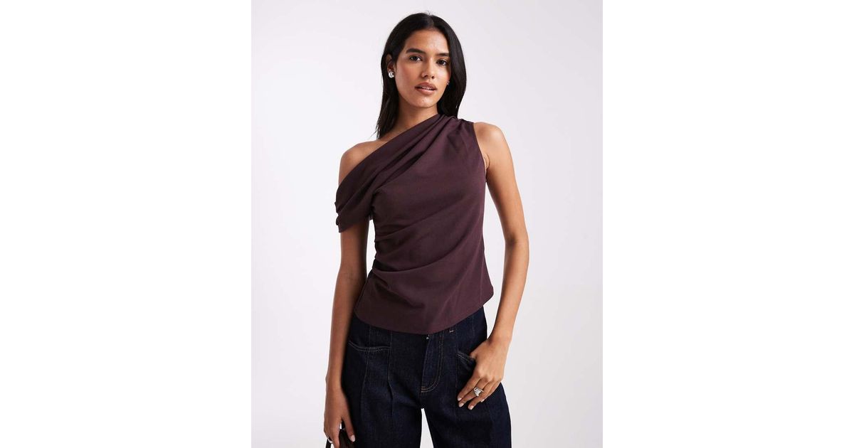 New Look Draped Top in Purple | Lyst UK