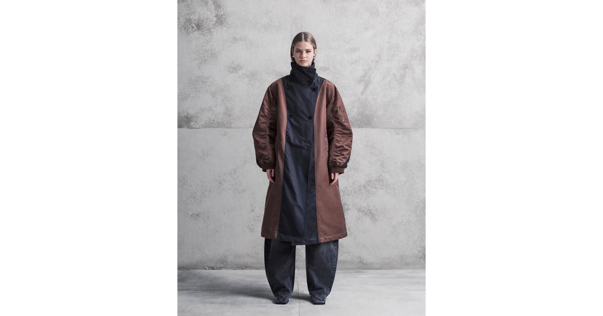 ASOS Longline Hybrid Parka Jacket in Black | Lyst
