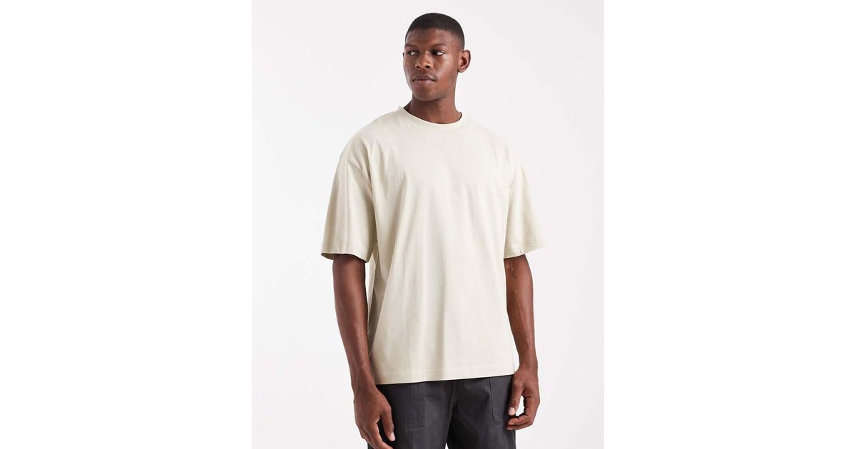 ASOS Essentials Oversized Crew Neck T-Shirt in White for Men | Lyst UK