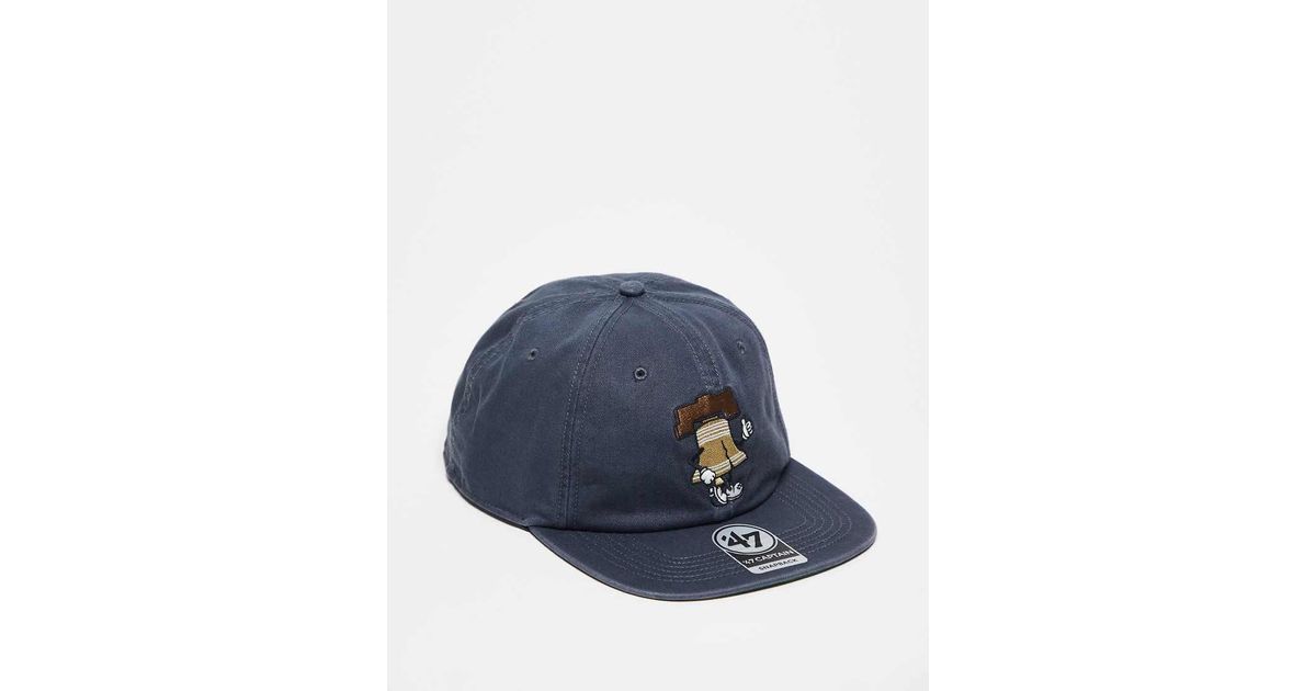 '47 Ny Yankees Cartoon Motif Detail Captain Cap in Blue | Lyst UK