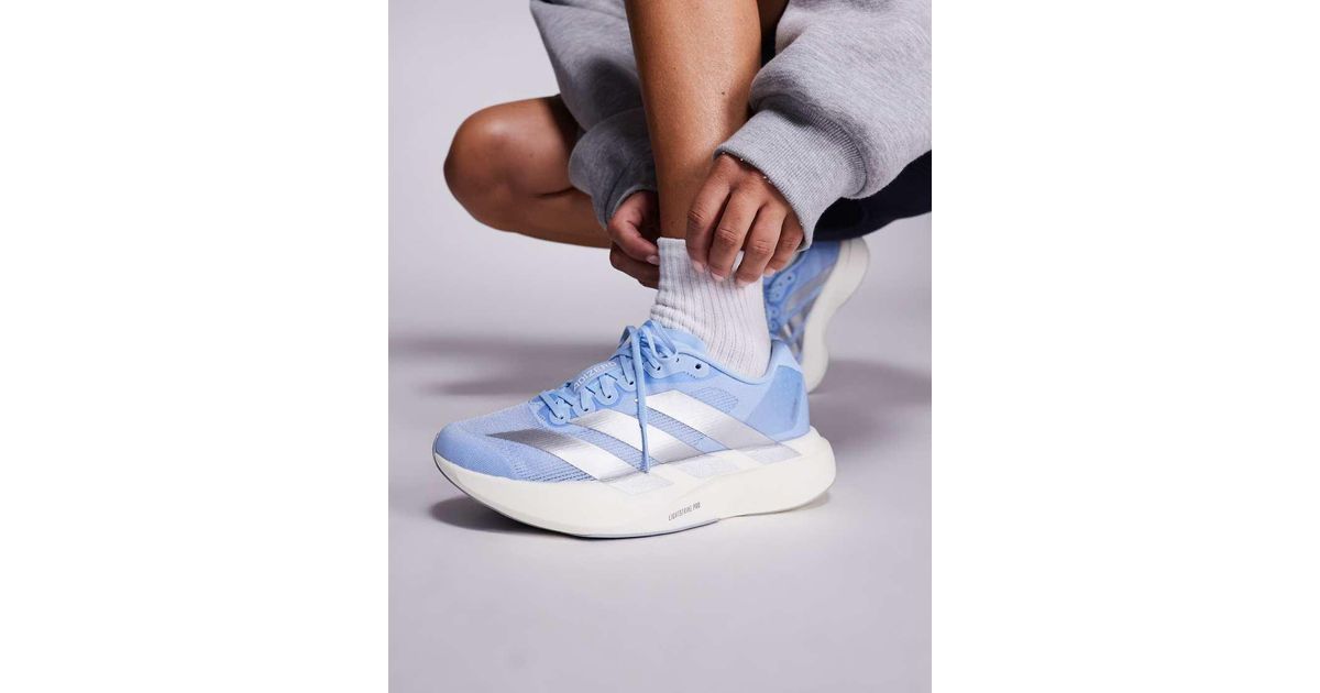 adidas Originals Adidas Running Adizero Evo Sl Trainers in Blue | Lyst UK