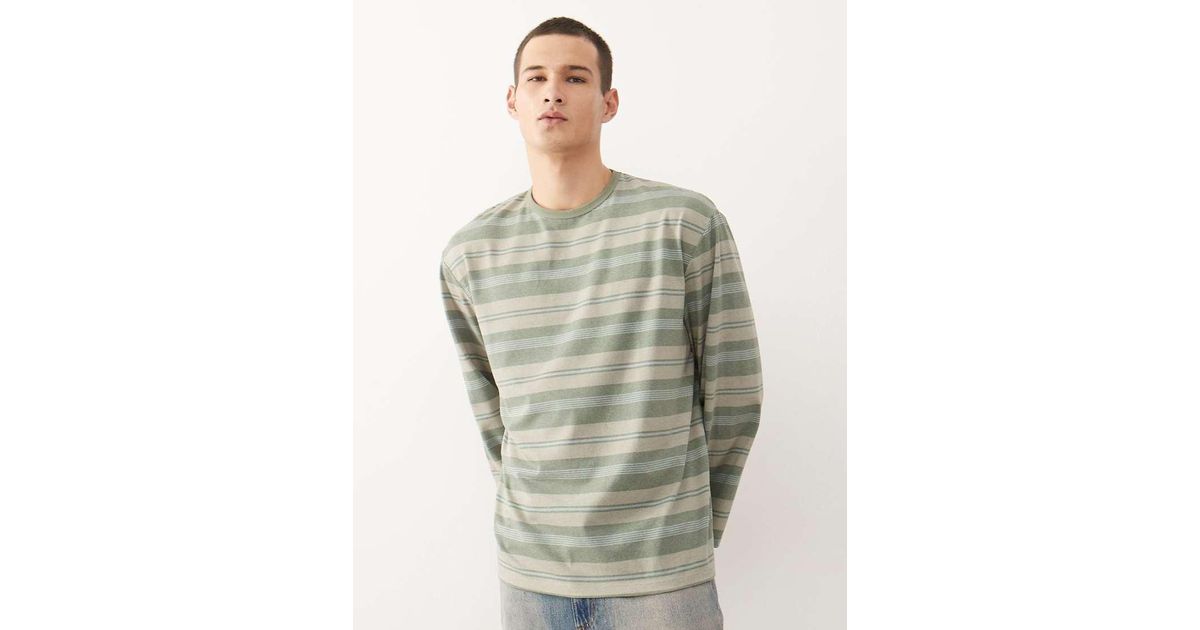 Reclaimed (vintage) Long Sleeve Cropped Boxy T-shirt in Grey for Men ...