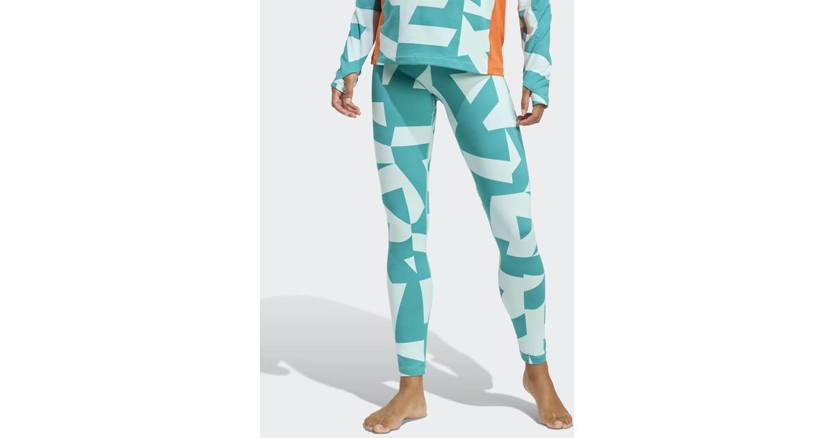 adidas Originals Multi Synthetic Base Layer Tights in Blue | Lyst UK