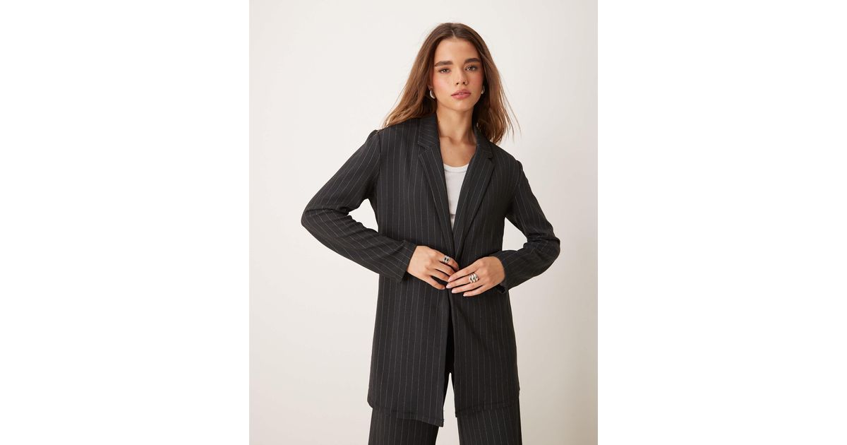 Jdy Longline Blazer in Black | Lyst