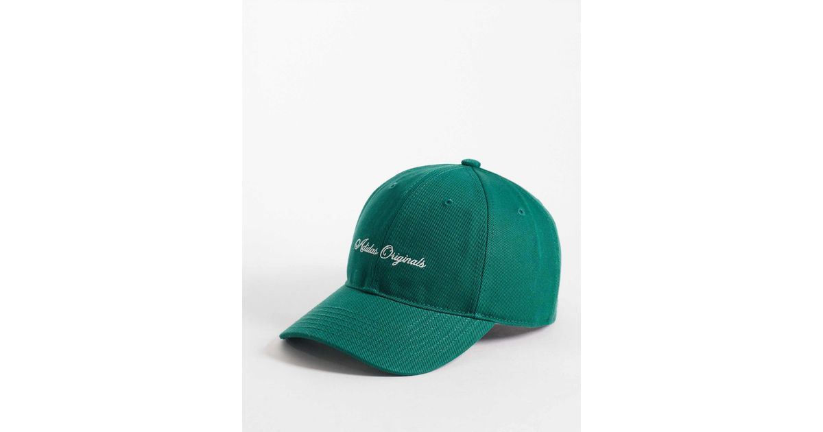 adidas Originals Signature Strapback Cap in Green | Lyst