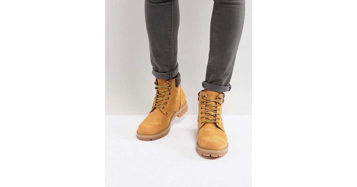 Jack & Jones Stoke Suede Boots In Honey for Men | Lyst UK