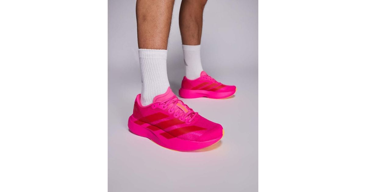 adidas Originals Adidas Running Adizero Evo Sl Trainers in Pink for Men ...