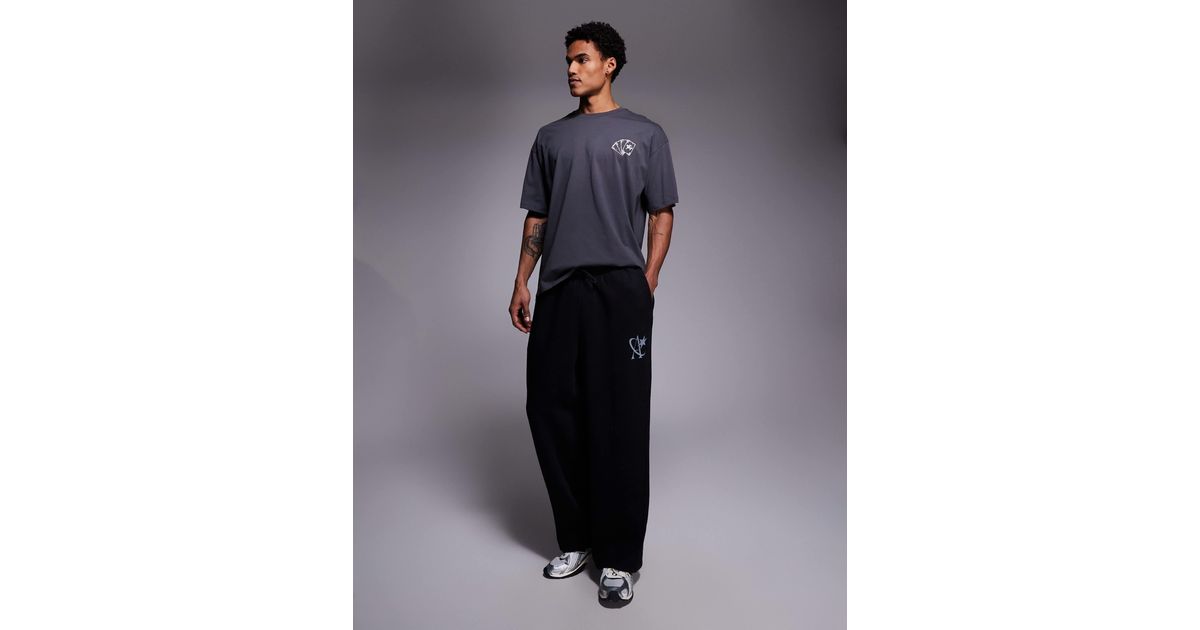 ADPT Loose Fit joggers With Star Logo in Blue for Men | Lyst