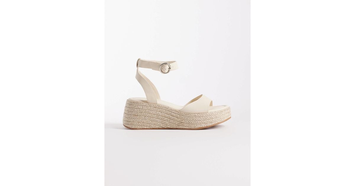 ASOS Tana Espadrille Wedge Sandals in Natural | Lyst