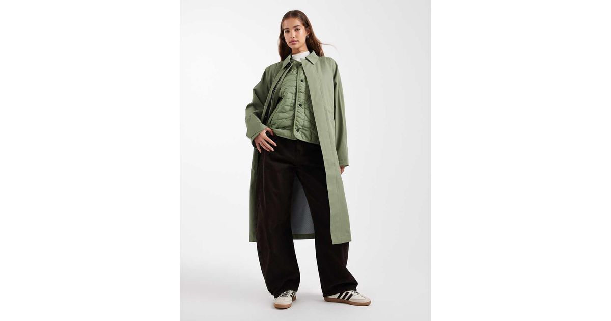 The North Face City 3In1 Longline Raincoat And Gilet in Green | Lyst UK