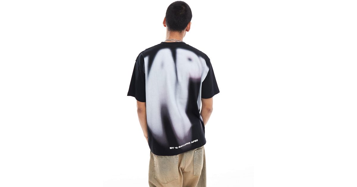 Aape By A Bathing Ape Aape By A Bathing Ape Faded Backprint T-shirt ...