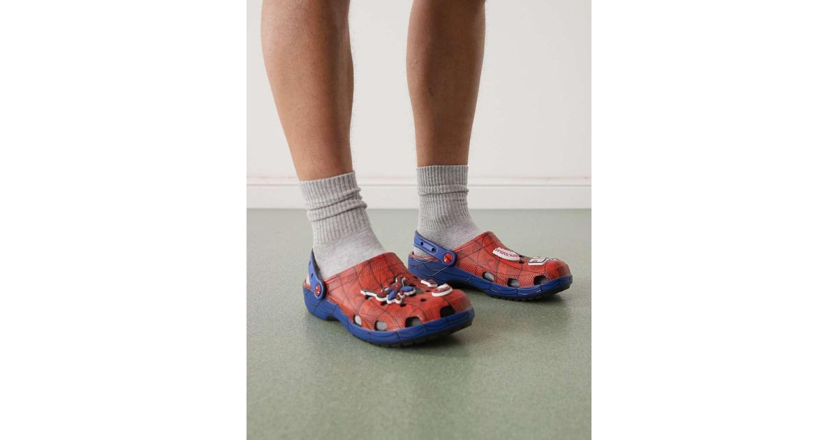 Crocs™ Spiderman Classic Clog in Blue for Men | Lyst UK