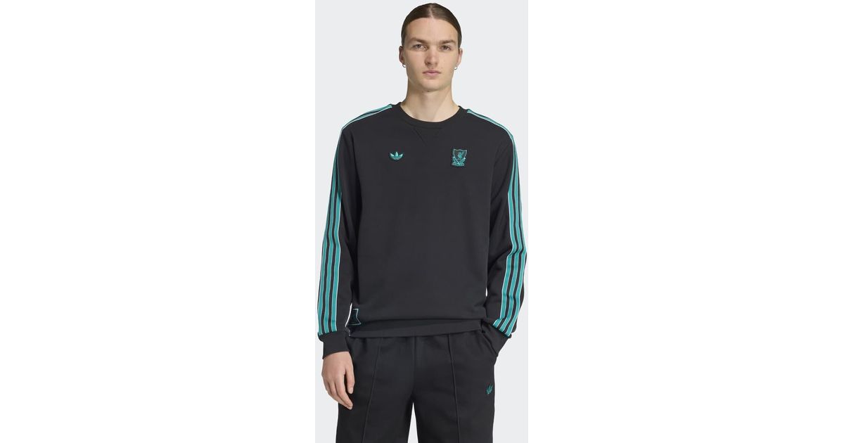 adidas Originals Liverpool Fc Terrace Icons Sweatshirt in Blue for Men ...