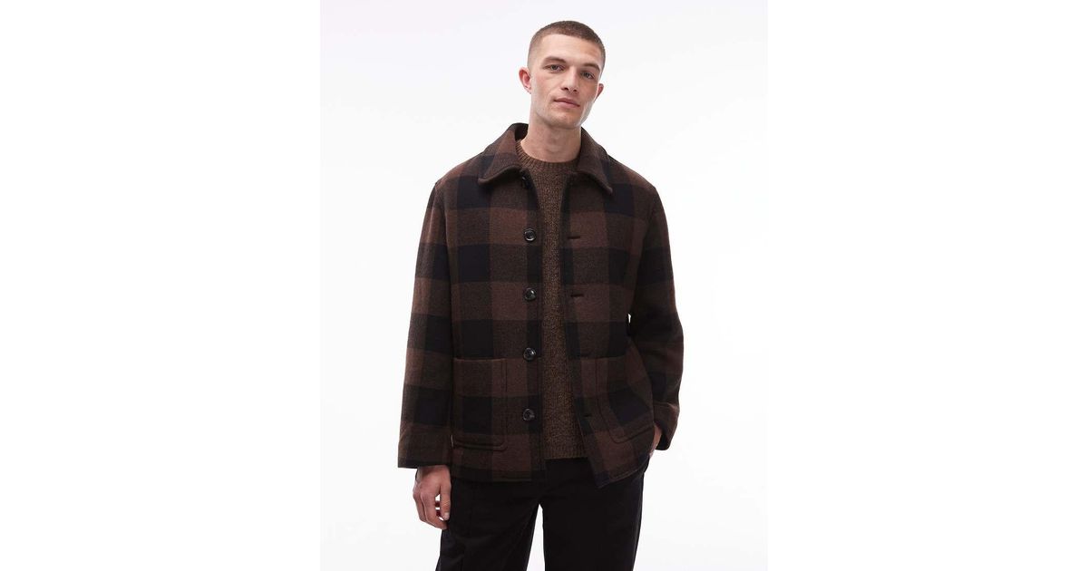 Tommy Hilfiger Short Wool Jacket in Black for Men | Lyst UK