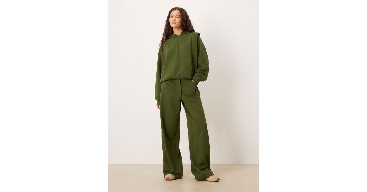 ASOS Circular Design Collection Wide Leg Sweatpants With Seam Details ...