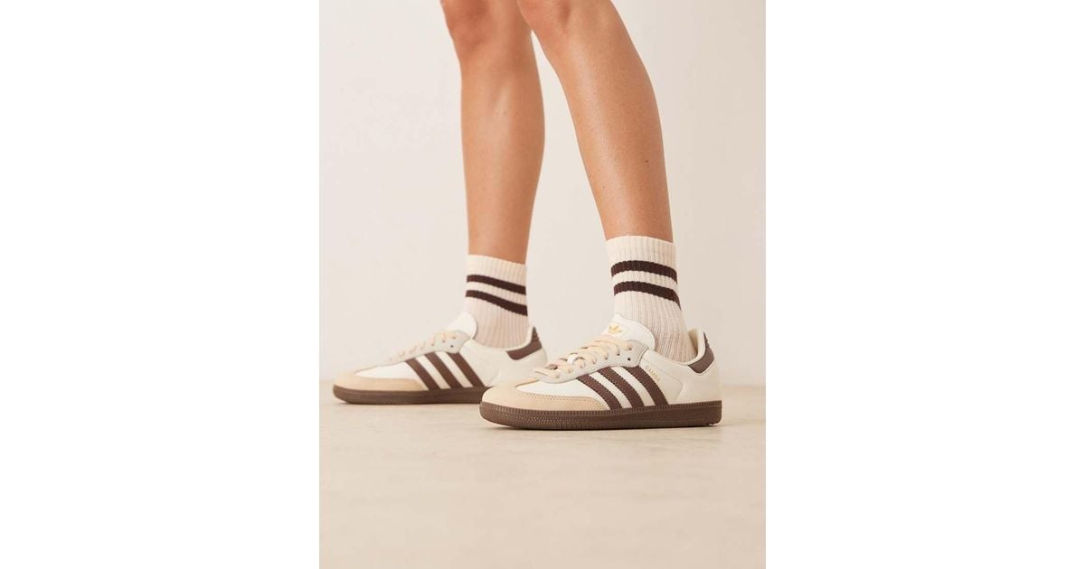 adidas Originals Samba Og Trainers in Natural | Lyst UK