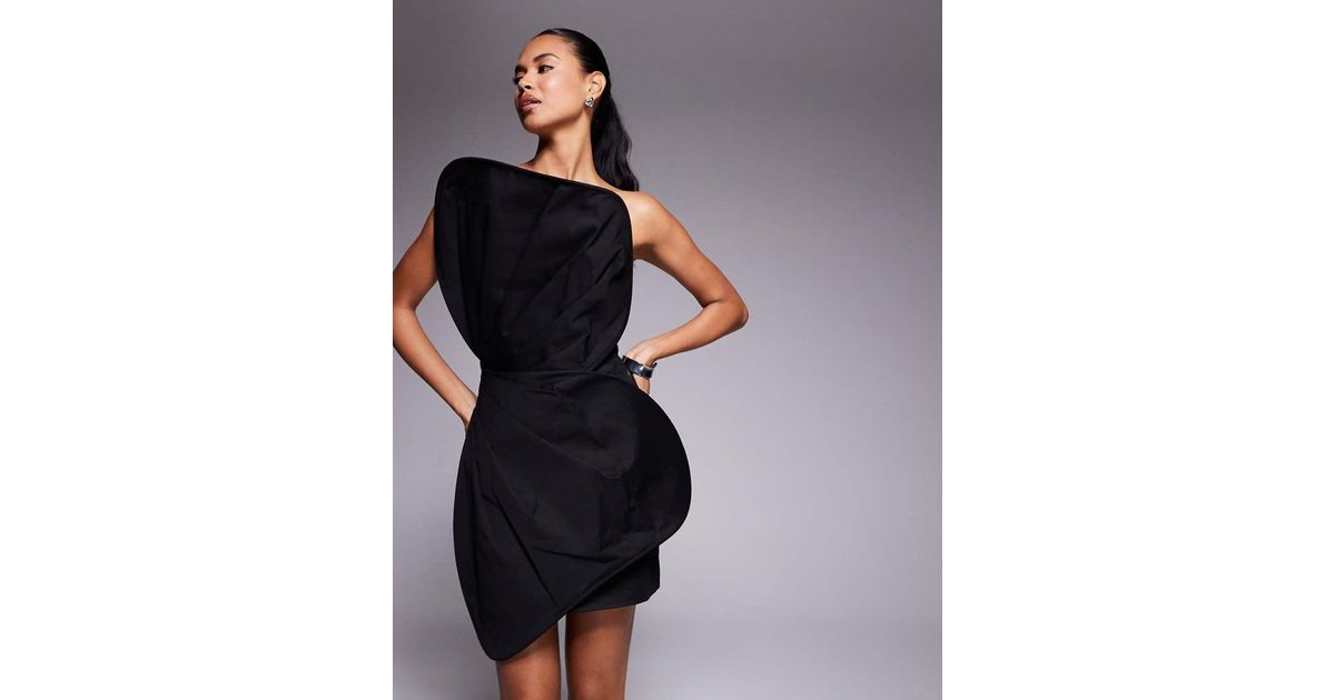 ASOS Structured Extreme Sculpt Mini Dress in Blue | Lyst UK