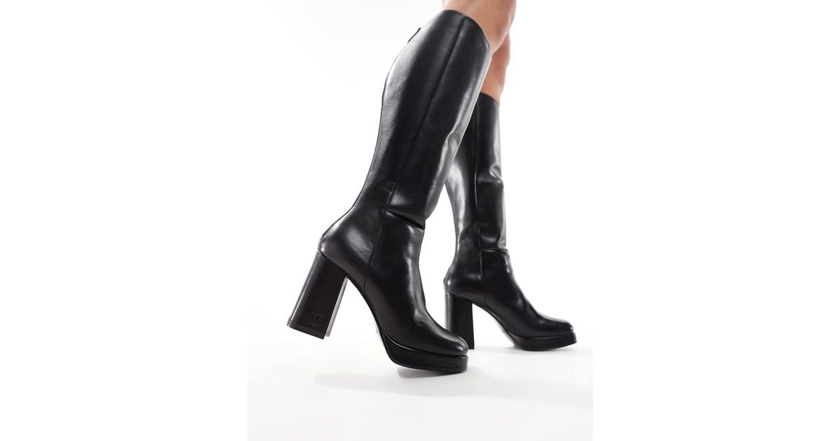 Walk London Poppy Tall Boot in Black | Lyst UK