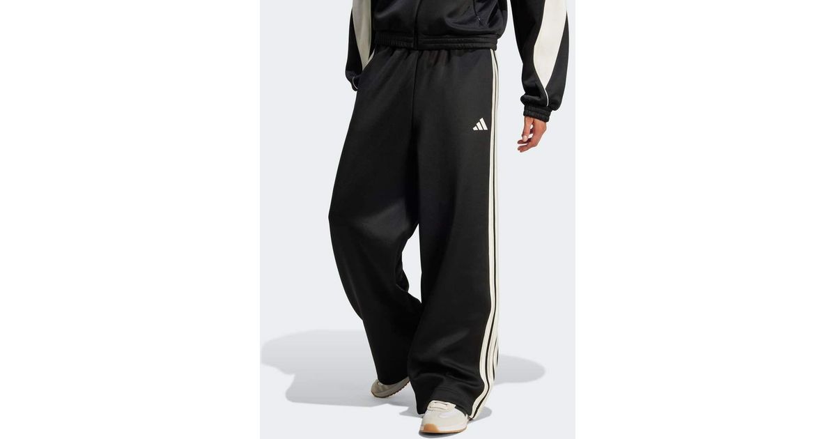 adidas Originals Stadium 3-Stripes Track Pants in Black | Lyst UK