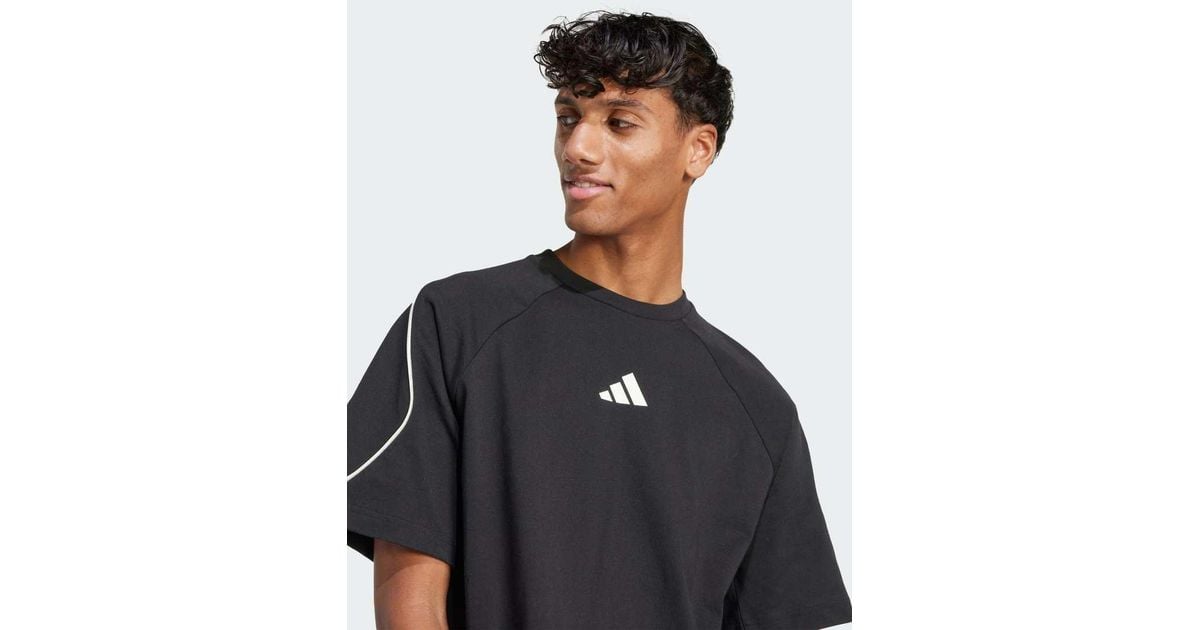 adidas Originals Stadium Tee in Black for Men | Lyst UK