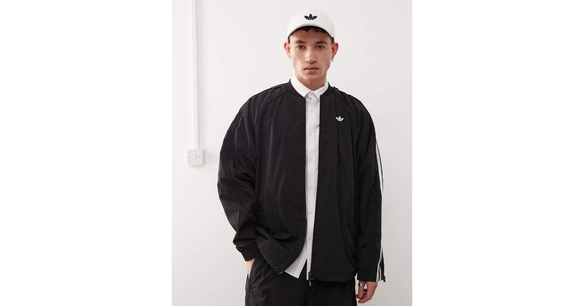 adidas Originals Adilenium Season 3 Track Jacket in Black for Men | Lyst UK