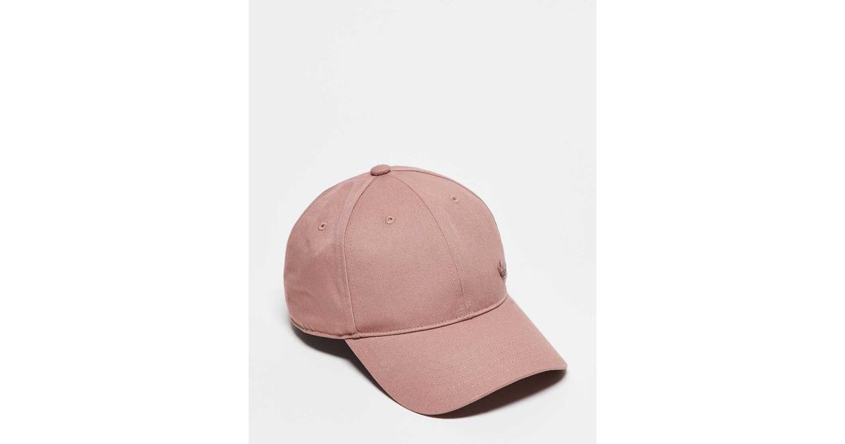 adidas Originals Everyday Icons Cap With Tonal Metal Trefoil in Pink ...