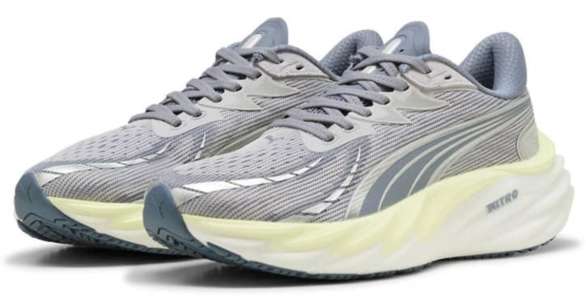 PUMA Velocity Nitro 4 Running Shoes in Grey | Lyst UK