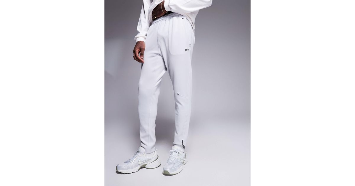 BOSS Hicon Active Cuffed Trackies in Blue for Men | Lyst