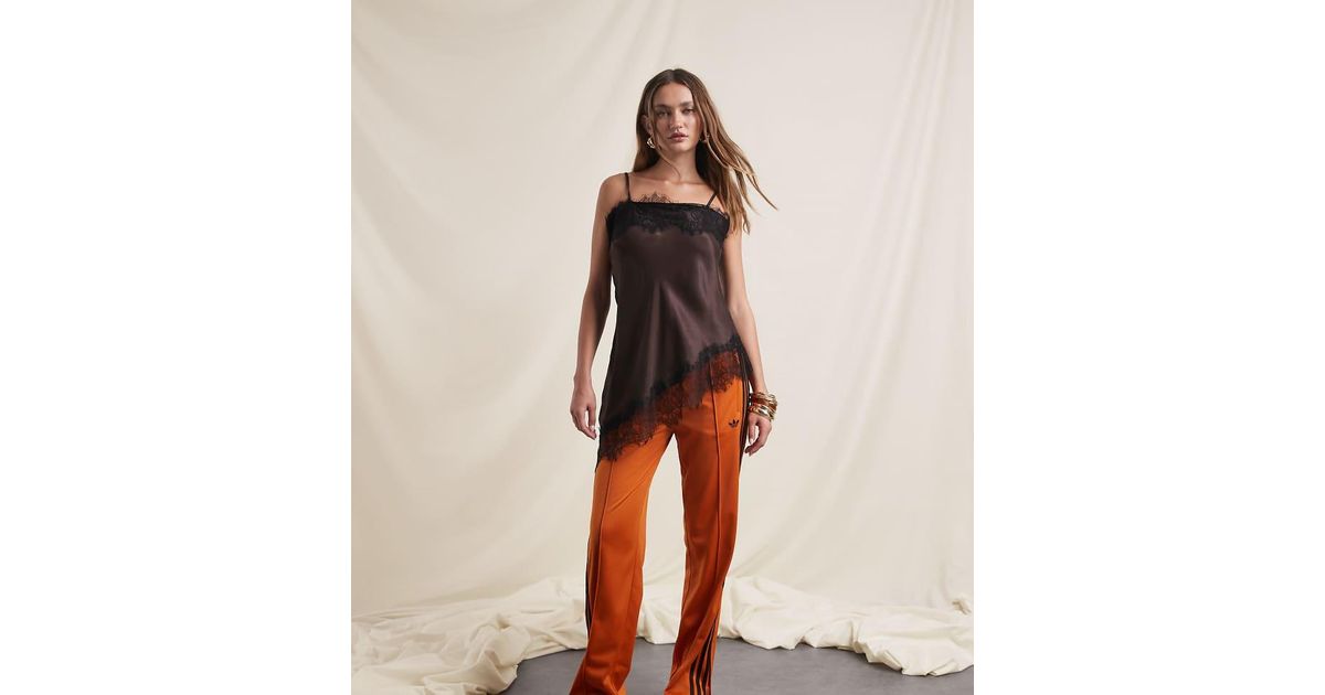 adidas Originals X Asos Firebird Track Pants in Orange | Lyst UK