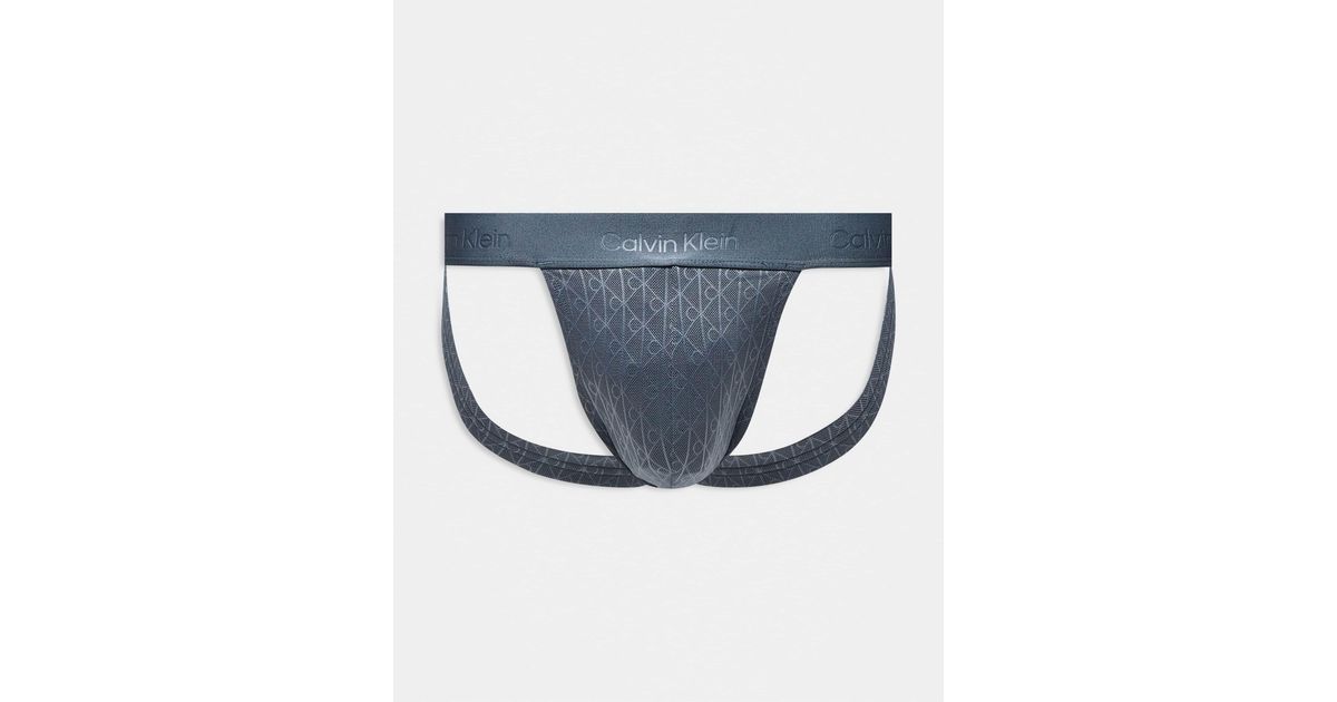 Calvin Klein Lace Jock Strap in Blue for Men | Lyst