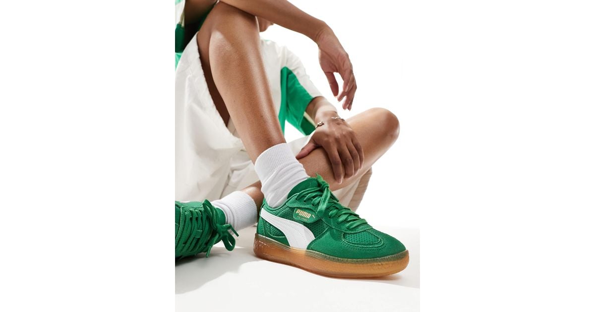 PUMA Palermo Vintage Moda Sneakers in Green | Lyst