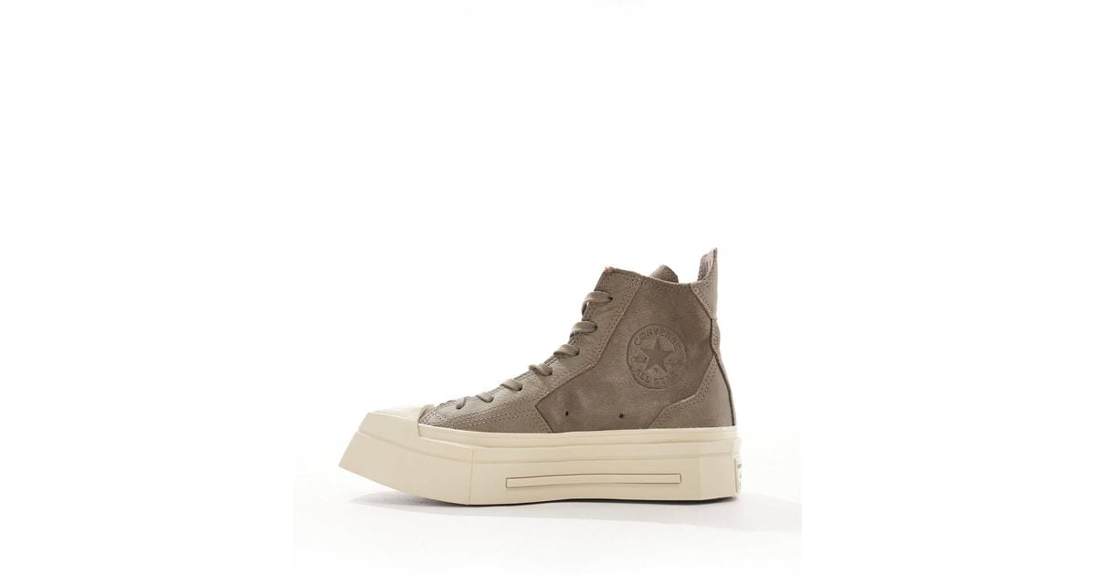 Converse Chuck 70 De Luxe Squared Platform Sneakers in Brown | Lyst