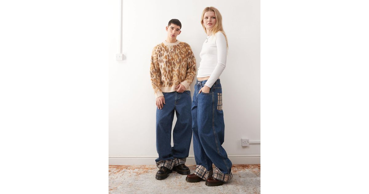 Collusion Unisex baggy Jean in Blue | Lyst