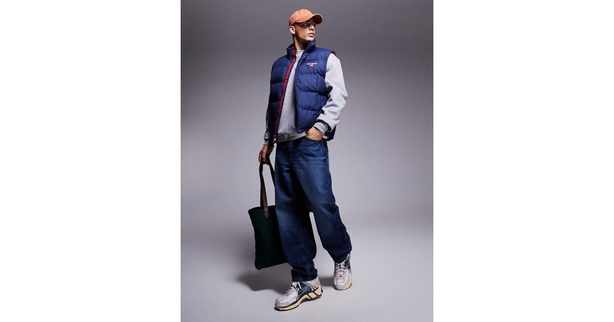 Polo Ralph Lauren Sport Capsule Logo Puffer Gilet in Blue for Men | Lyst UK