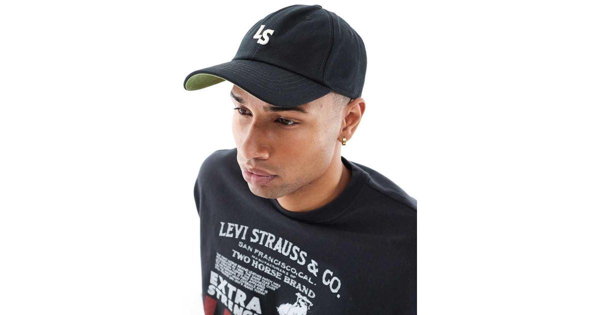 Levi's Monogram Twill Baseball Cap in Blue for Men | Lyst UK